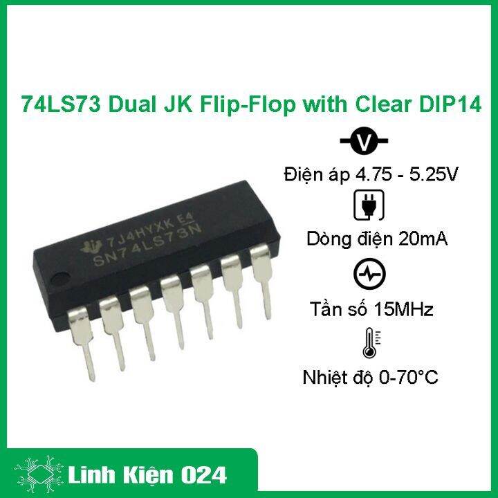 IC 74LS73 Dual JK Flip-Flop with Clear DIP14 | Lazada.vn