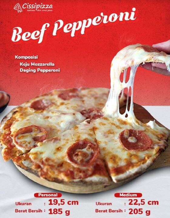 Beef Pepperoni - Pizza beku/Frozen food/Makanan instant | Lazada Indonesia