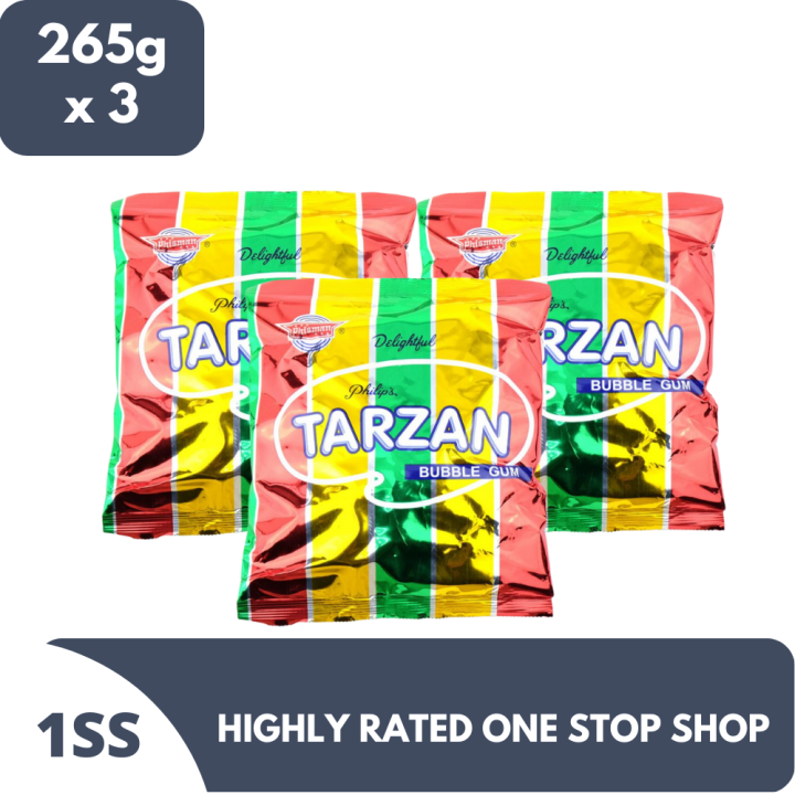 Tarzan Bubble Gum 265g x 3 | Lazada PH