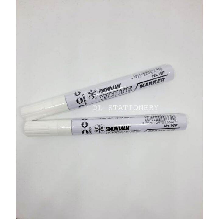 Spidol Snowman WHITE paint marker Snowman Fine spidol putih WP-12 ...