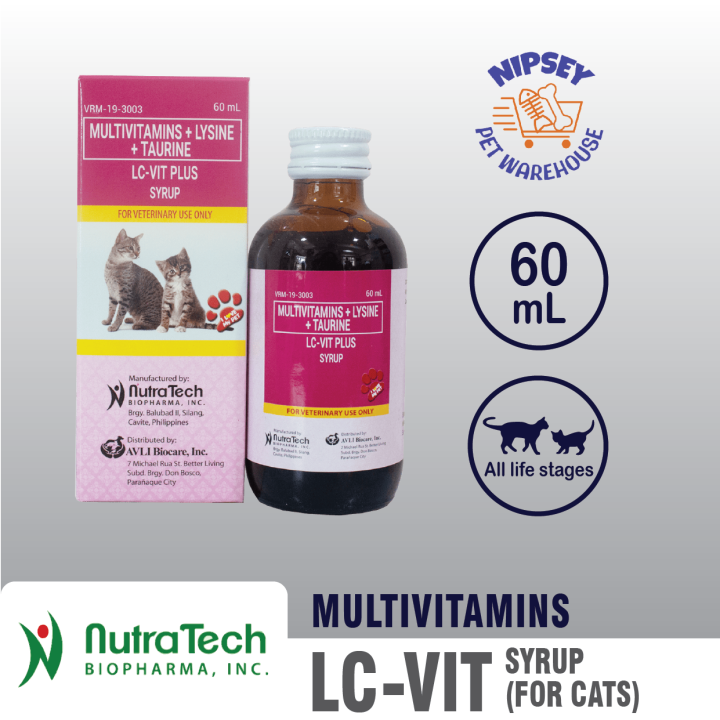 LC-VIT PLUS PET MULTIVITAMINS SYRUP for Cat 60ml | Lazada PH