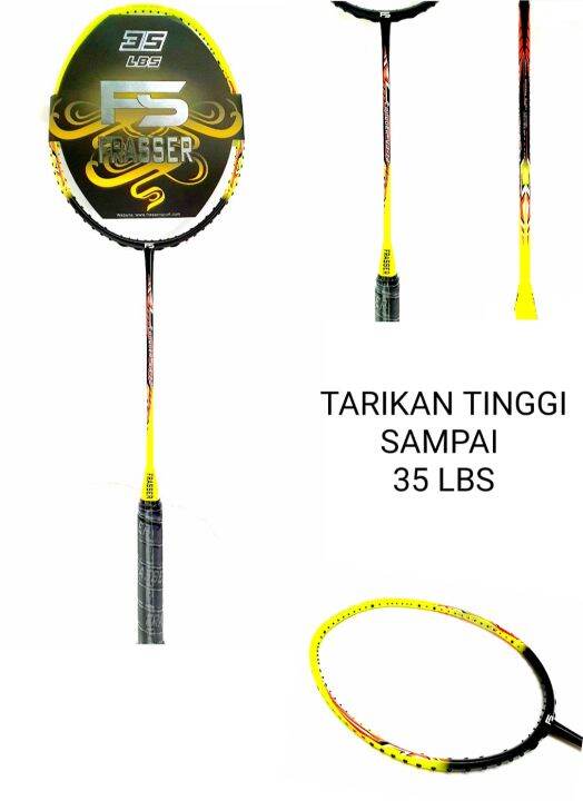 Raket Badminton Bulutangkis Frasser Conquer VR 72 Stabilo Red 35lbs | Lazada Indonesia