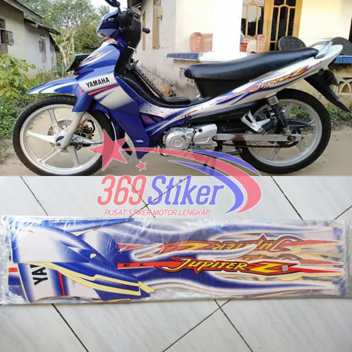 stiker striping lis polet jupiter z cast wheel castwheel 2005 biru ...