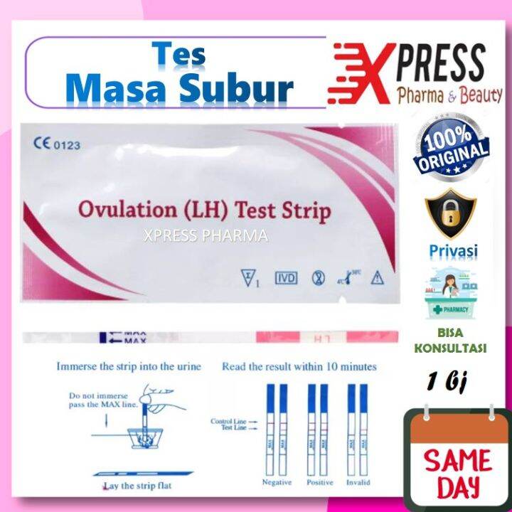⚡XPRESS⚡ LH Test Tes Kesuburan -Strip Masa Subur ovulasi strip biru ...