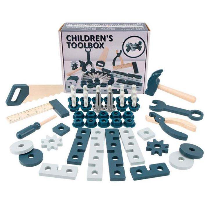 Toddler Tool Set Kids Tool Set for DIY Building and Woodworking Nuts ...