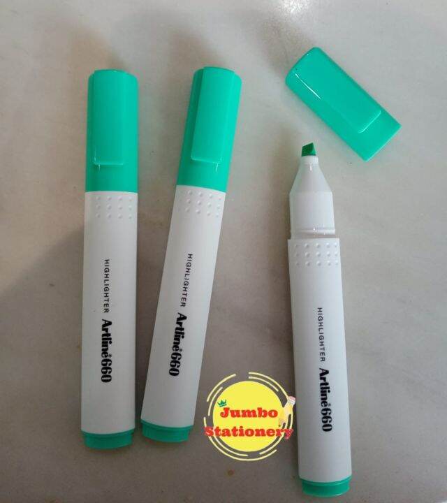 Textliner Highlighter ARTLINE 660 Highliter EK-660 Pastel Hijau ...