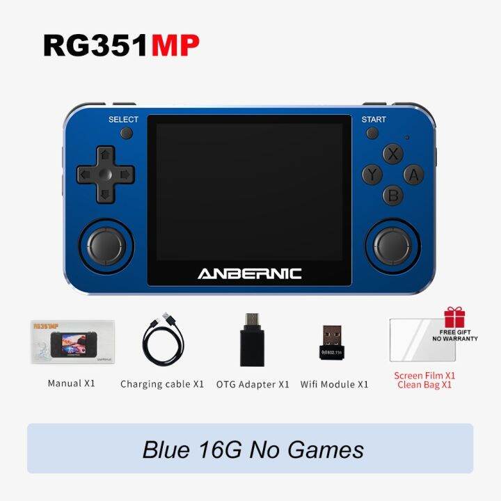 Anbernic เกมแบบพกพาพกพา RG351MP ใหม่/351P/351M เครื่องเล่น3.5นิ้ว IPS เกมส่วนค้ำยันหน้าจอ PS1 ...