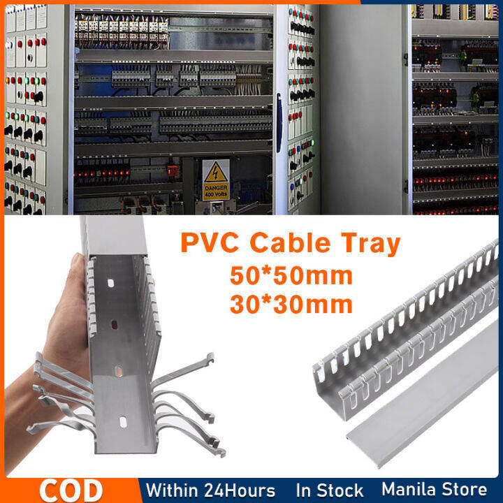 Cable Raceway Kit 1m*30*30/50*50mm Open Slot Cable Management Raceway ...