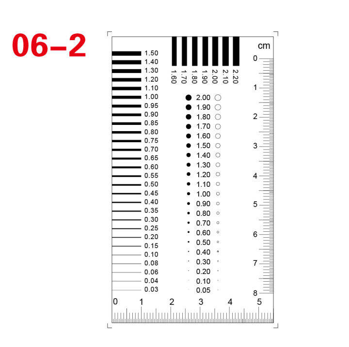 Point gauge film ruler point gauge stain card comparison card stain ...