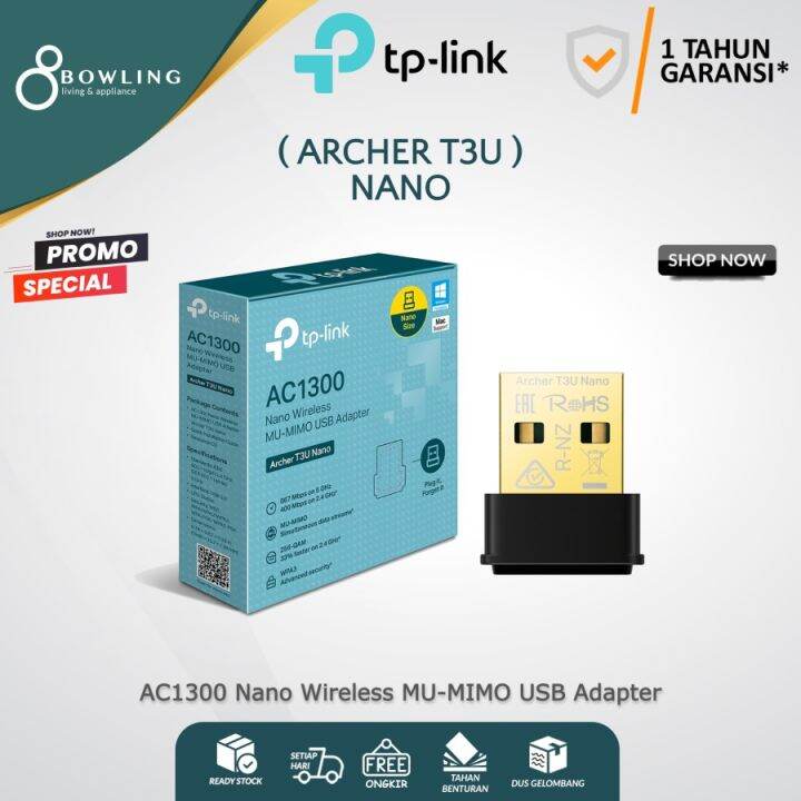 Tp Link Archer T3U Nano AC1300 Nano Wireless MU-MIMO USB Adapter ...
