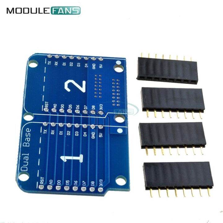 Nodemcu Esp8266 For Arduino For Wemos D1 Mini Shield Double Socket Dual