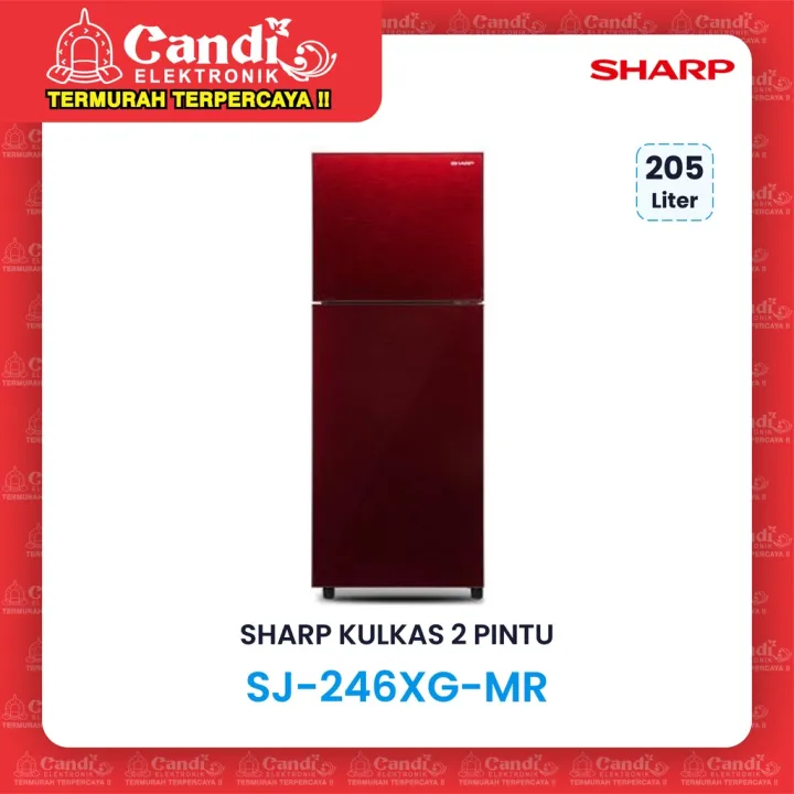 SHARP KULKAS 2 PINTU SJ-246XG-MR 205 LITER SJ-246XG | Lazada Indonesia