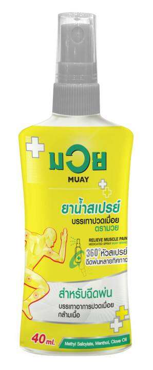 ยาน้ำสเปรย์บรรเทาวปวดเมื่อย ตรามวย 40ml | Lazada.co.th