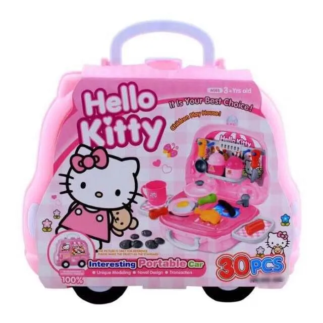 Hello Kitty Kitchen Toys Girl Pretend Play Family Game 30 Pieces Non ...