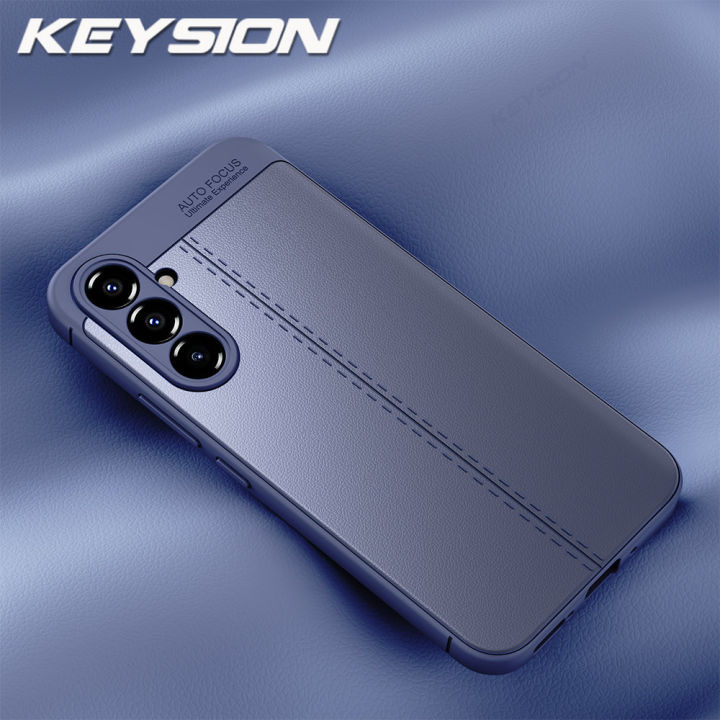 Keysion Shockproof Case For Samsung M54 5g M14 5g Leather Texture Soft