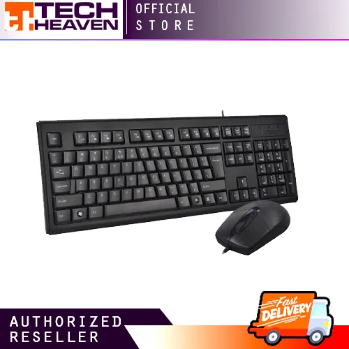 A4 TECH KRS-8372 KEYBOARD + MOUSE USB (BLACK) | Lazada PH