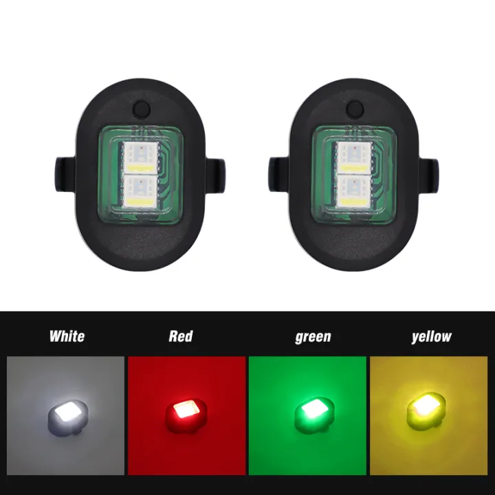Universal USB Rechargeable Motorcycle Warning light Strobe light Signal ...