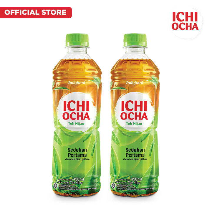 Indofood ICHI OCHA Green Tea 450ml x 2 Pcs | Lazada Indonesia