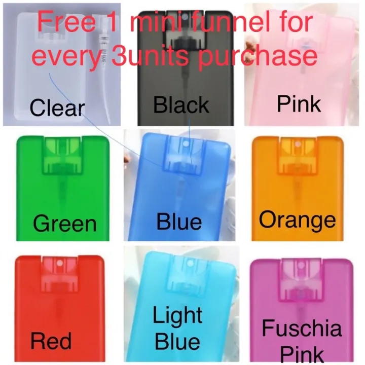 20ml Pocket Size Card Type spray Bottle for Alcohol Perfume Refillable ...