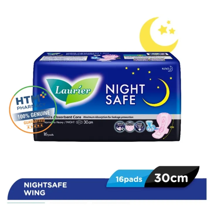 Laurier Night Safe Wing 30cm 16's | Lazada