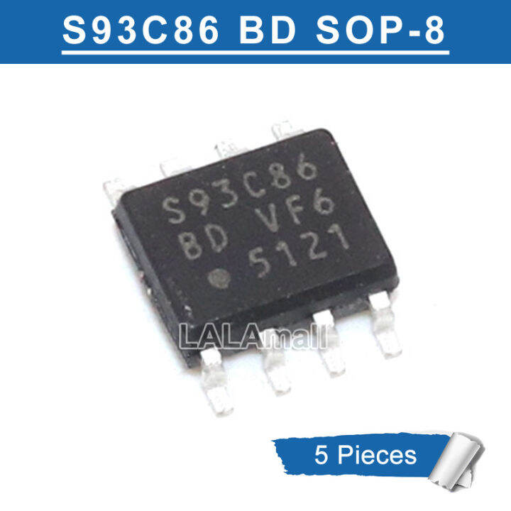 5Pcs S93C86 BD SOP8 S93C86BD 93C86 SOP-8 EEPROM ข้อมูลการเขียนโปรแกรมชิป IC ใหม่ Original ...