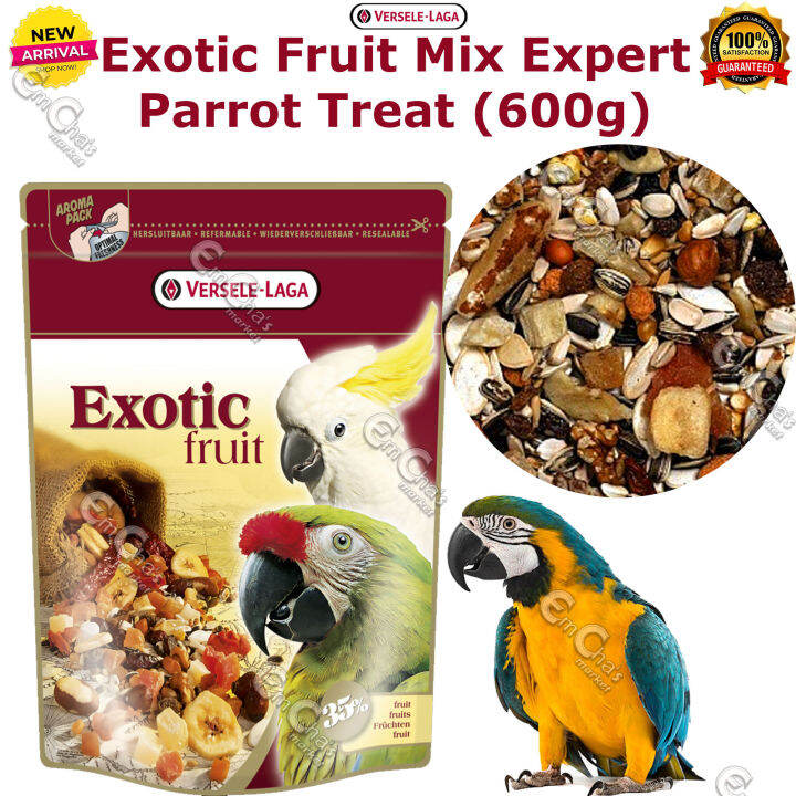 Versele-Laga Exotic FRUIT Mix Expert 600g (brd)Parrot Treats Bird Food ...