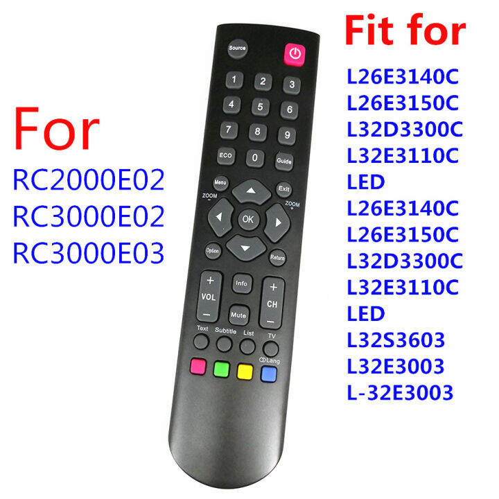 New Original Remote Controller RC2000E02 For TCL TV RC3000E03 L26E3140C ...