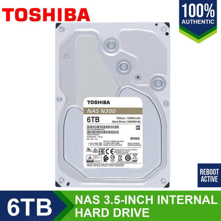 Toshiba N300 6TB NAS Hard Drive Network Attached Storage | Lazada PH