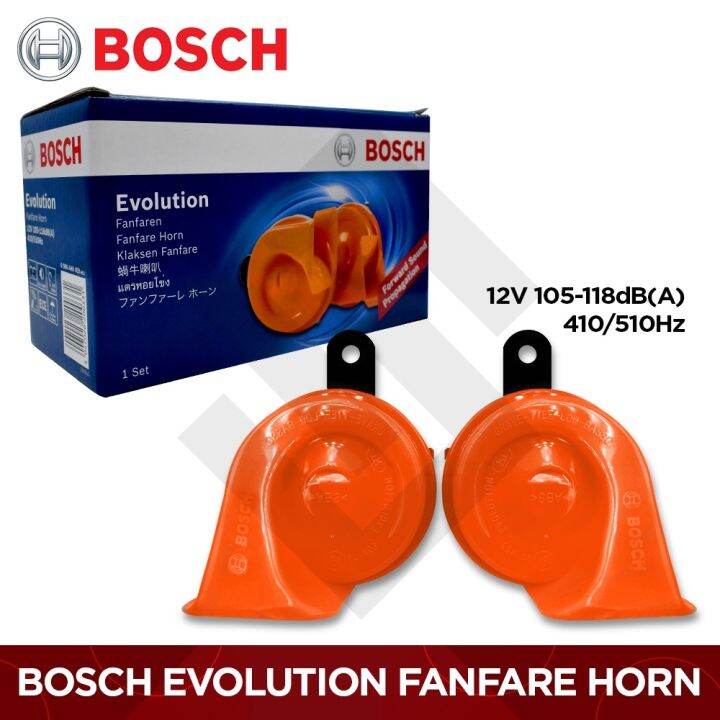 Japan OriginalBOSCH-HORN EVOLUTION FAN FARE HORN Set for Motorcycle and ...