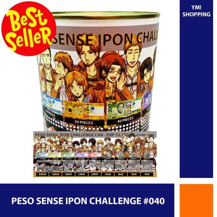 YMS BEST SELLING! PESO SENSE Ipon Challenge Coin Bank AOT #40 | Lazada PH