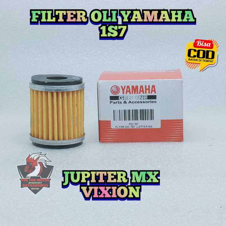 FILTER OLI YAMAHA 1S7 KUALITAS ASLI ORIGINAL, UNTUK MOTOR JUPITER MX ...