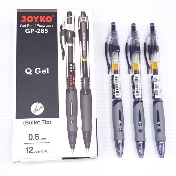 Pen Gel GP 265 Joyko Hitam ( Isi 12 Pcs ) | Lazada Indonesia
