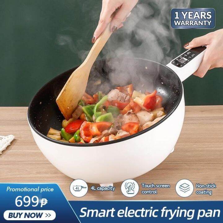 4L multifunction electric cooker with steamer pan stick hot pot | Lazada PH