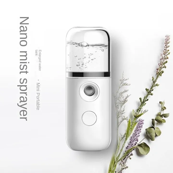 Portable Nano Spray Facial Cooling Face Sprayer USB Mist Humidifier ...