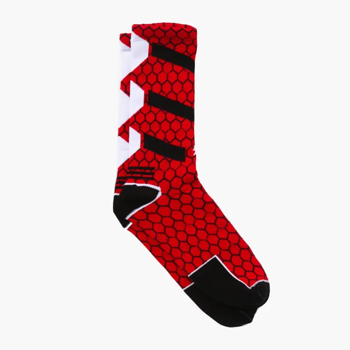 For Bare Feet Mens Surge Compression Sports Crew Socks (Red) | Lazada PH