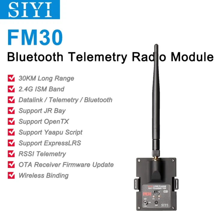 SIYI FM30ระยะยาววิทยุโมดูลเครื่องส่งสัญญาณ Datalink Telemetry Bluetooth ...