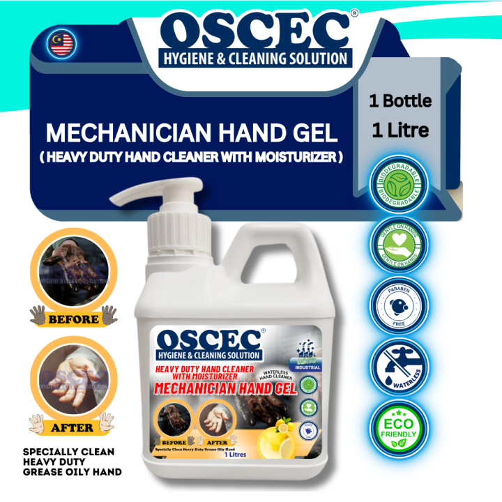OSCEC® Mechanician Hand Gel 1 Litre Foreman Hand Gel Mechanical ...