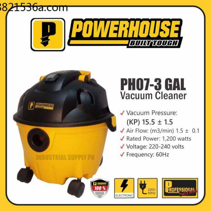 ♚Powerhouse PH07-3 GAL Wet and Dry Vacuum Cleaner 3 Gallons ISPH PPT ...