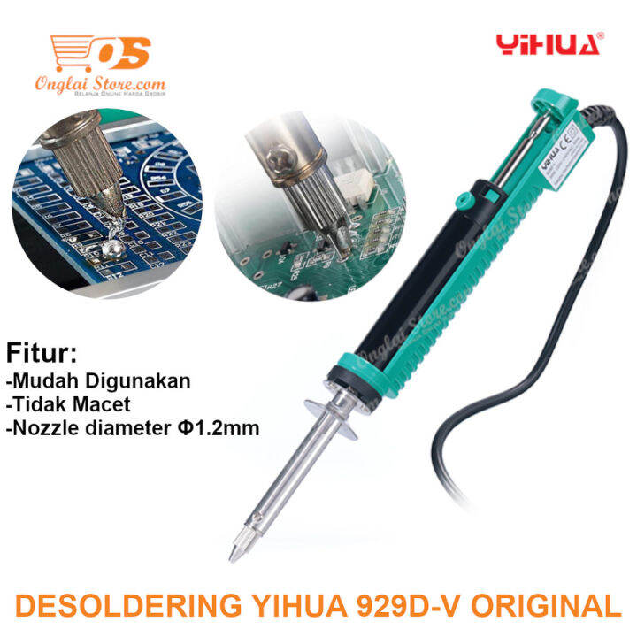 Desoldering Iron Pump YIHUA 929D-V Vacuum Solder Sucker ORIGINAL ...