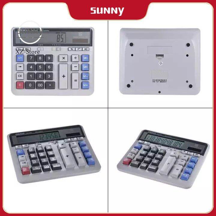 Electronic Calculator Office Slide Switch Big Display 12 Digits Stationery Office Supplies ...