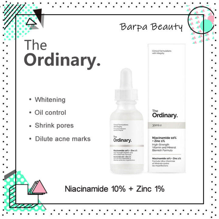 The Ordinary Niacinamide 10% + Zinc 1% Serum & Essence，genuine, oil ...