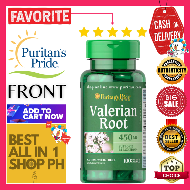 Puritan's Pride Valerian Root 450 mg 100 Rapid Release Capsules ...