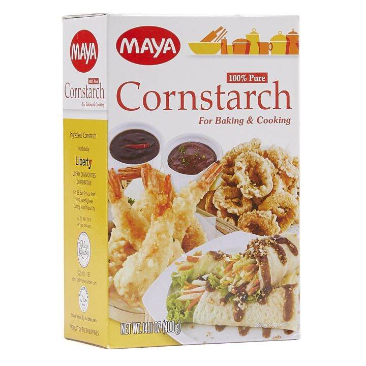 MAYA Cornstarch 100% Pure for Baking & Cooking 400g | Lazada PH