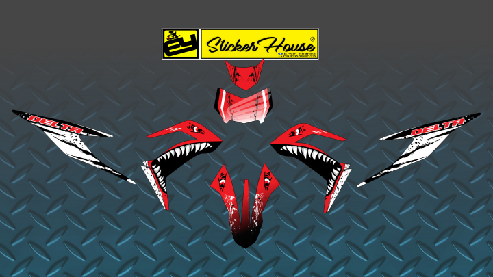 Rusi Delta X 125 version 1 Decals Laminated | Lazada PH