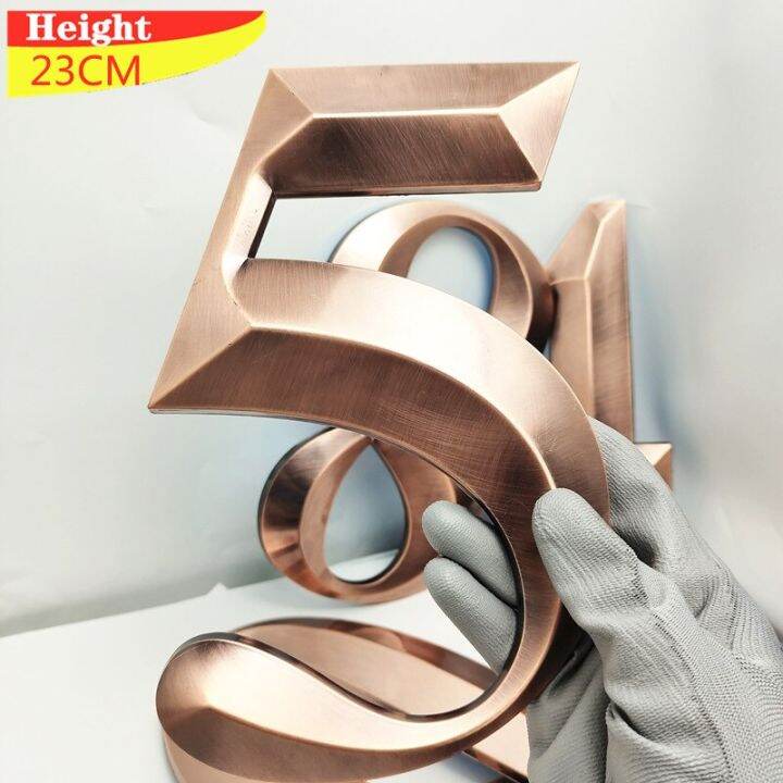 Numeral Door Plate House Number Drawer Sign Plating Gate Digits Plastic ...