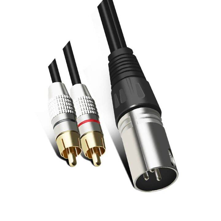 THLH7J Audio RCA Cable 2RCA Male To XLR 3 Pin Male Cannon Amplifier ...