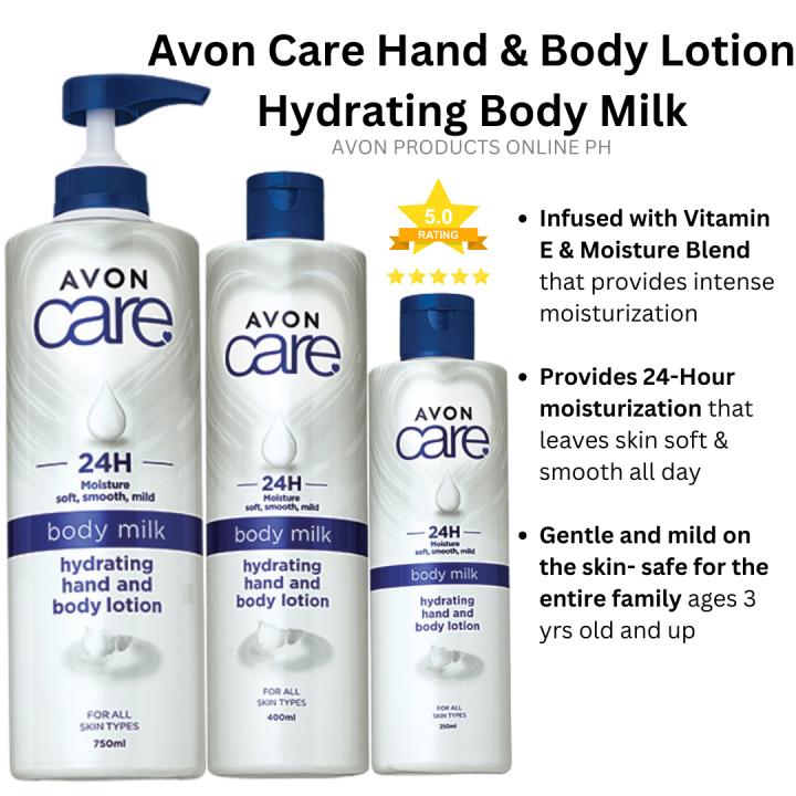 Avon Care Lotion ¬ NEW PACKAGING! Hydrating Body Milk Lotion 250, 400 ...
