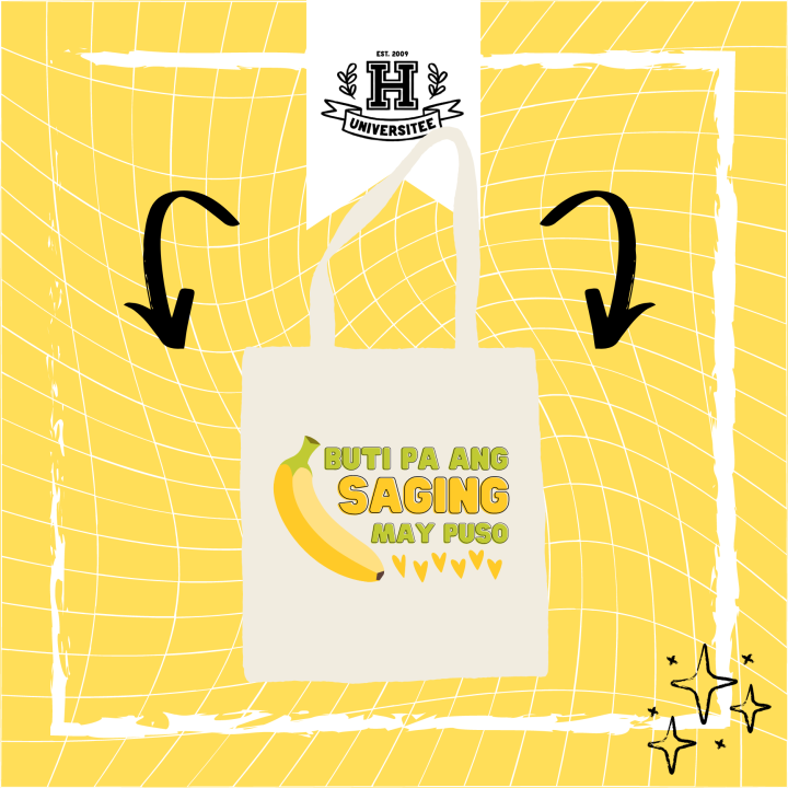 BUTI PA ANG SAGING MAY PUSO TOTEBAG katsa bag funny meme bag | Lazada PH