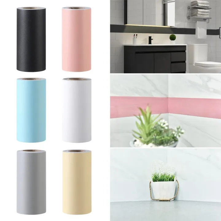 VERMILL 5M Living Room PVC Vinyl Decals Waterproof Skirting Line ...