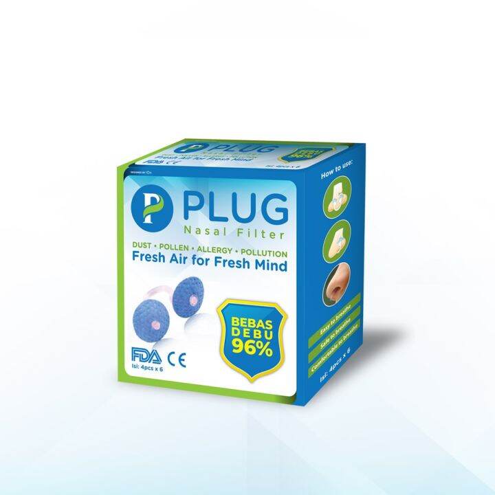PLUG Nasal Filter 1 box (Isi 6 pack refill x 4 pcs) | Lazada Indonesia